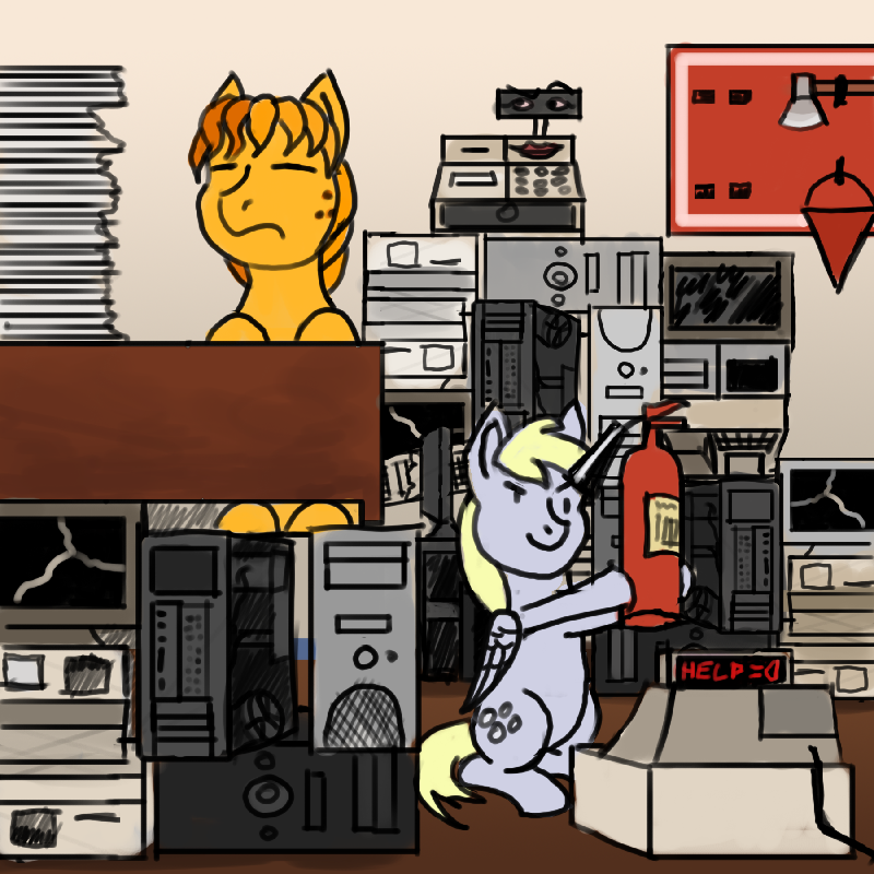 #1449119 - safe, artist:sa1ntmax, derpy hooves, oc, oc:wit ray, earth ...