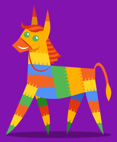 #1428876 - safe, artist:mikej, oc, oc only, pony, piñata, pointy ponies ...