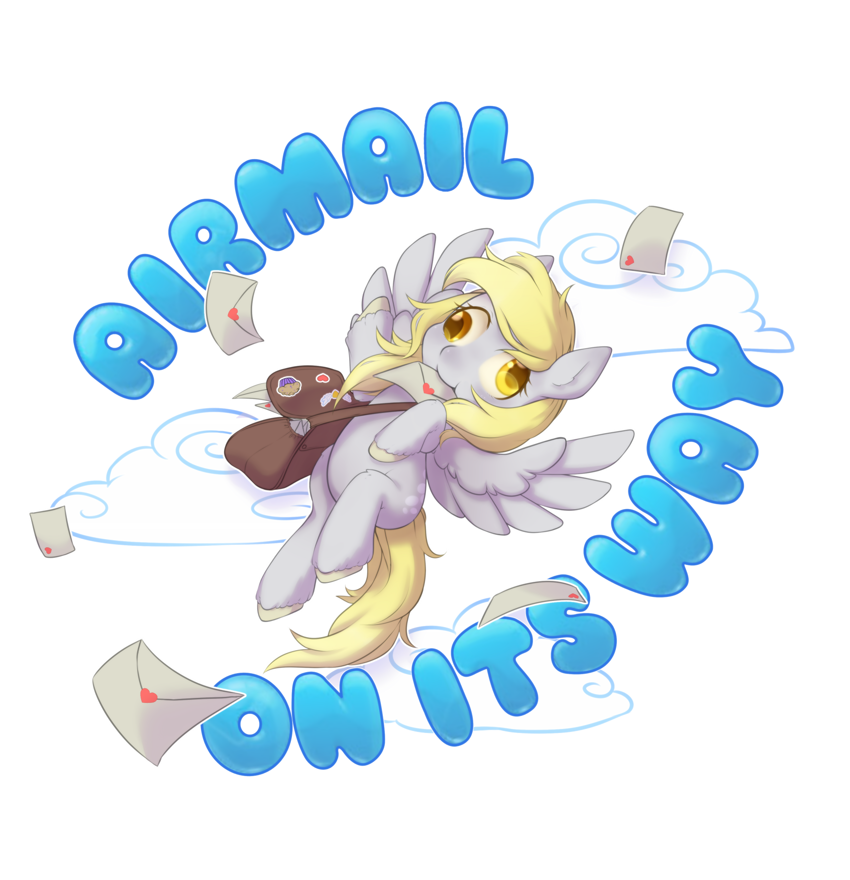 #1466346 - safe, artist:spoondiesei, derpy hooves, pony, g4, design ...