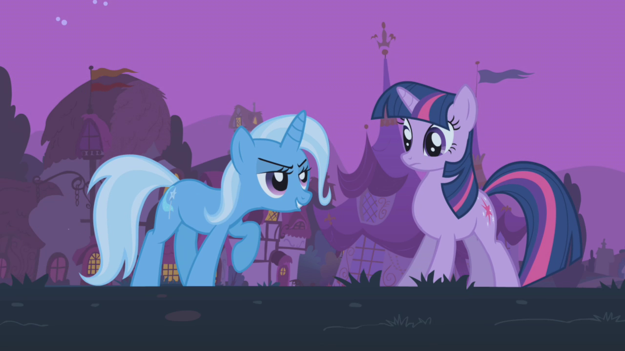 1455434 Safe Screencap Trixie Twilight Sparkle Pony Boast