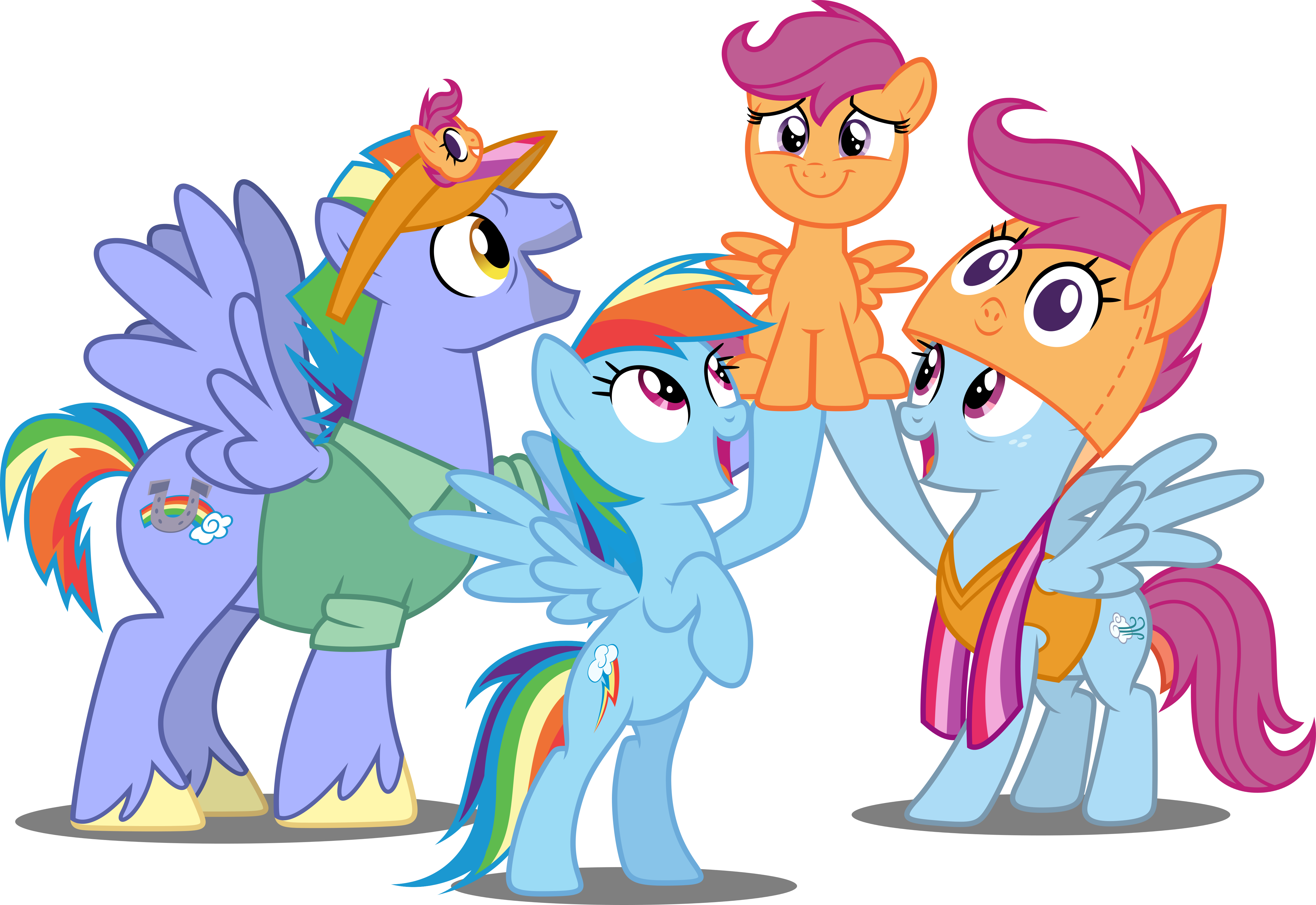 #1457800 - safe, artist:dashiesparkle, bow hothoof, rainbow dash ...
