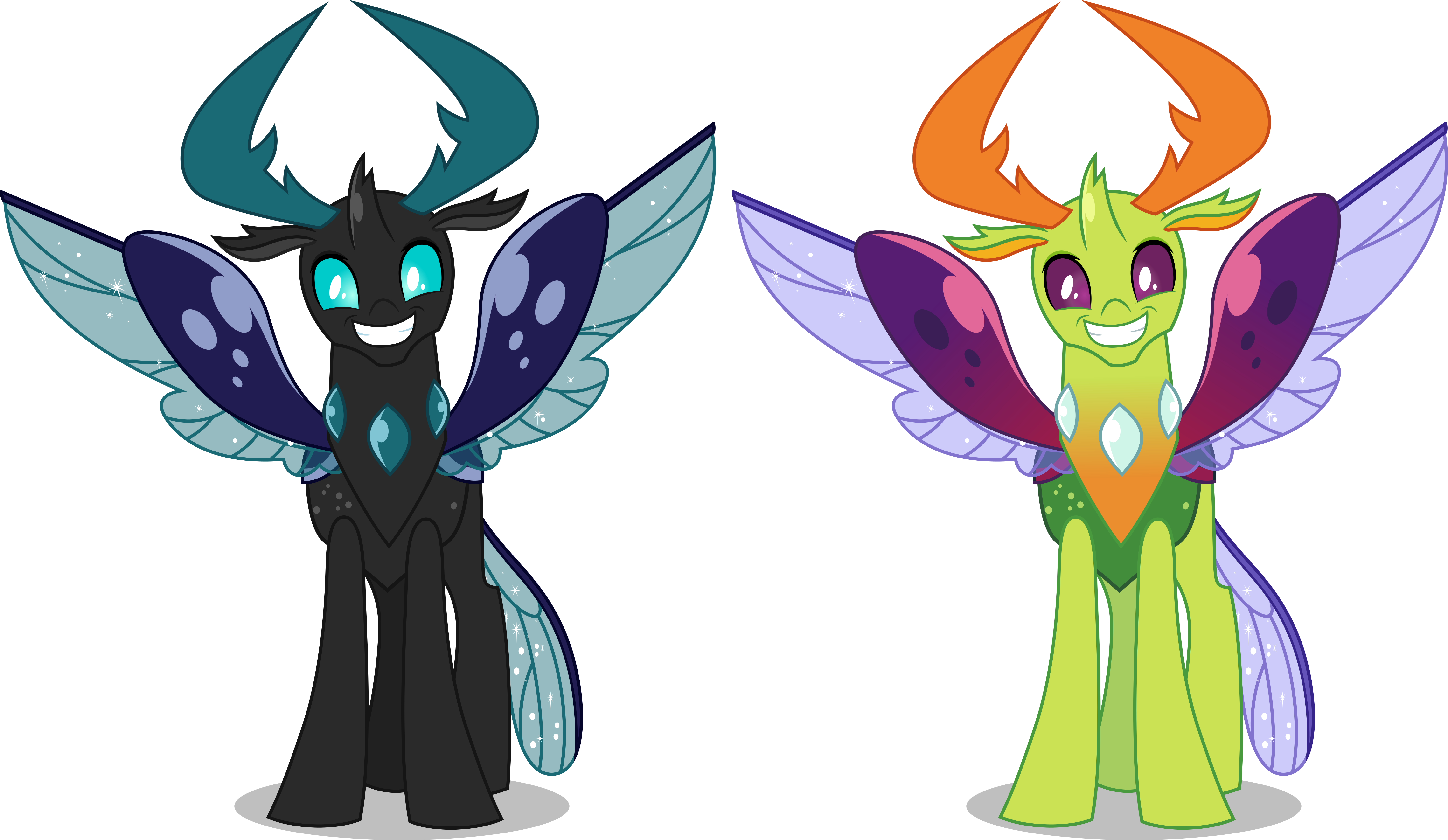 1514271 Safe Artist Dashiesparkle Thorax Changedling Changeling