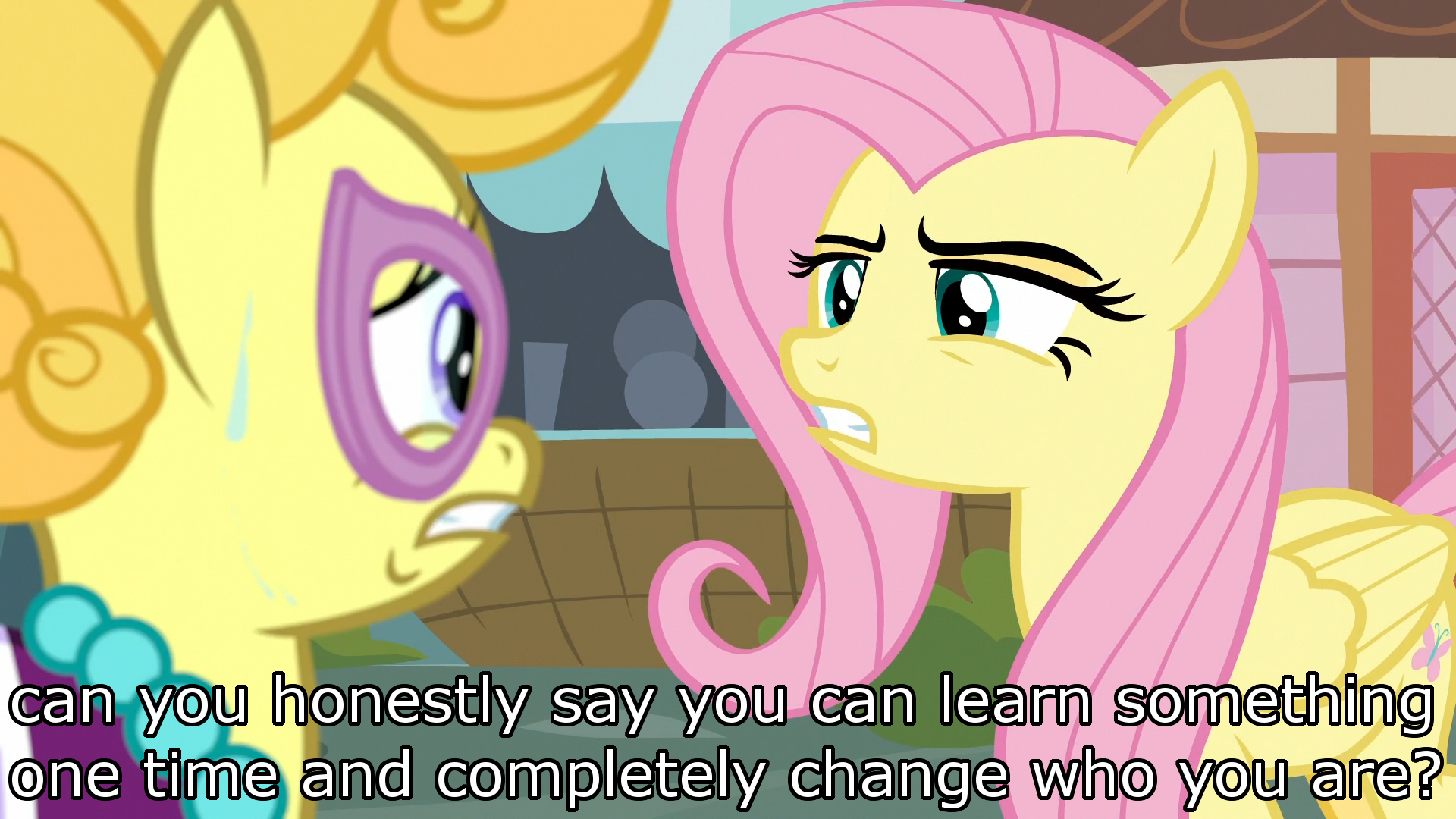 #1514431 - safe, edit, edited screencap, screencap, fluttershy, lemon ...