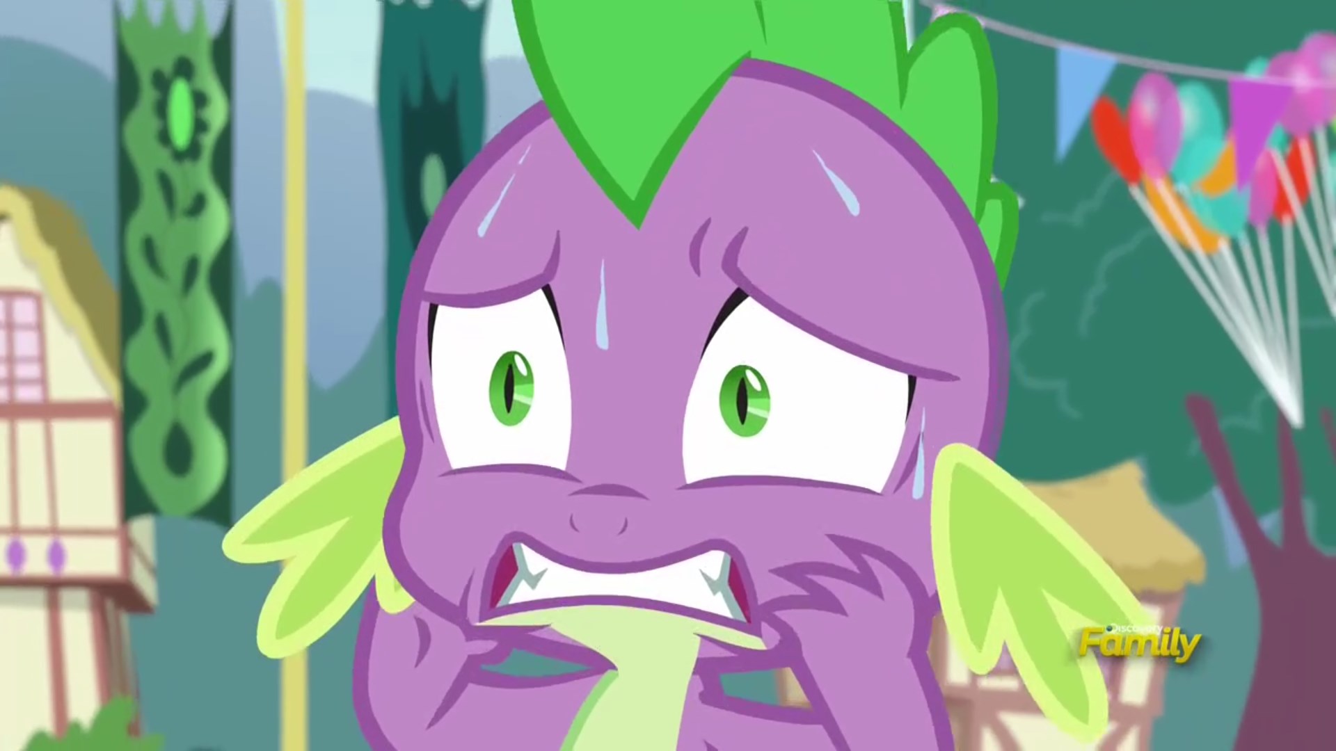 #1514463 - safe, screencap, spike, dragon, triple threat, male, scared ...