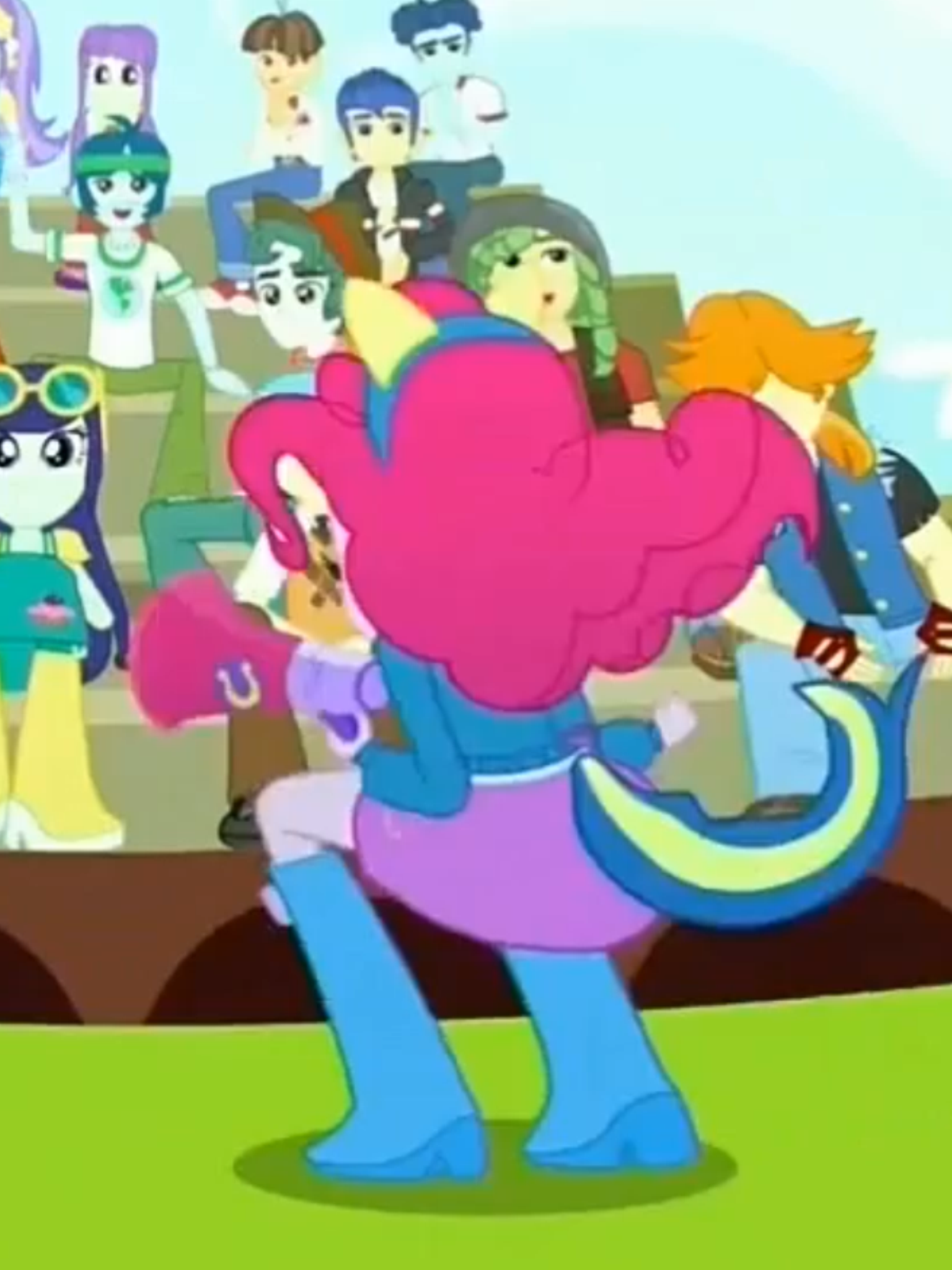 #1502325 - safe, screencap, aqua blossom, blueberry cake, bright idea ...