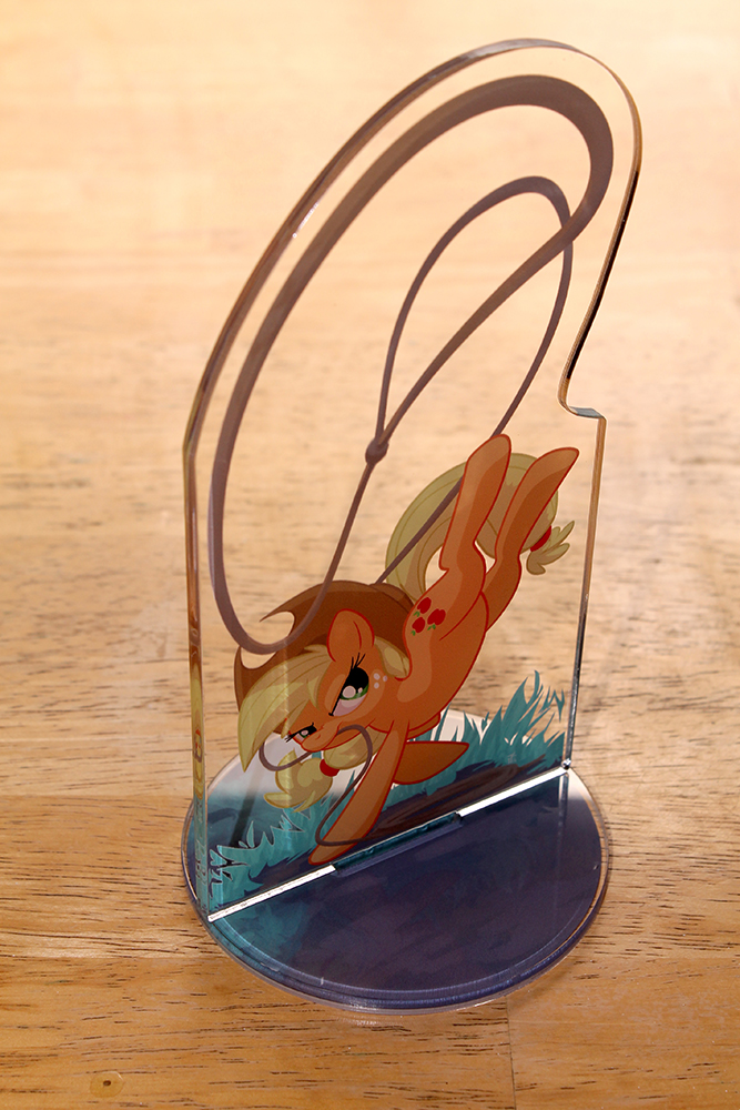 #1504577 - safe, artist:1trick, applejack, pony, acrylic plastic ...