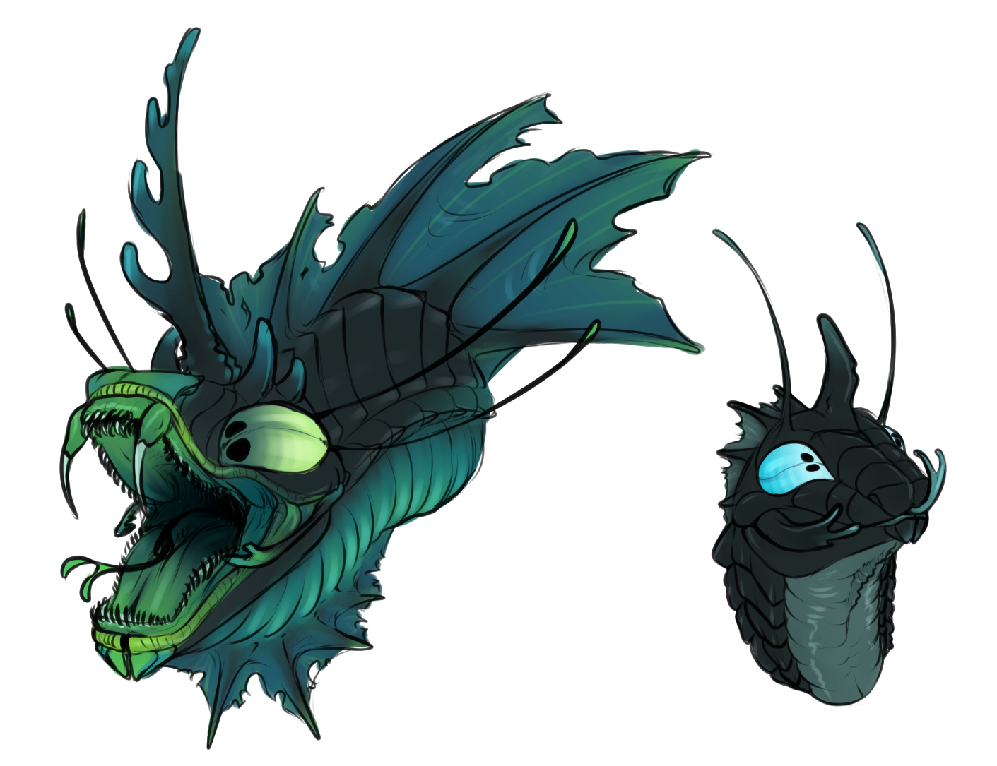 #1532090 - safe, artist:nekokote, queen chrysalis, changeling ...