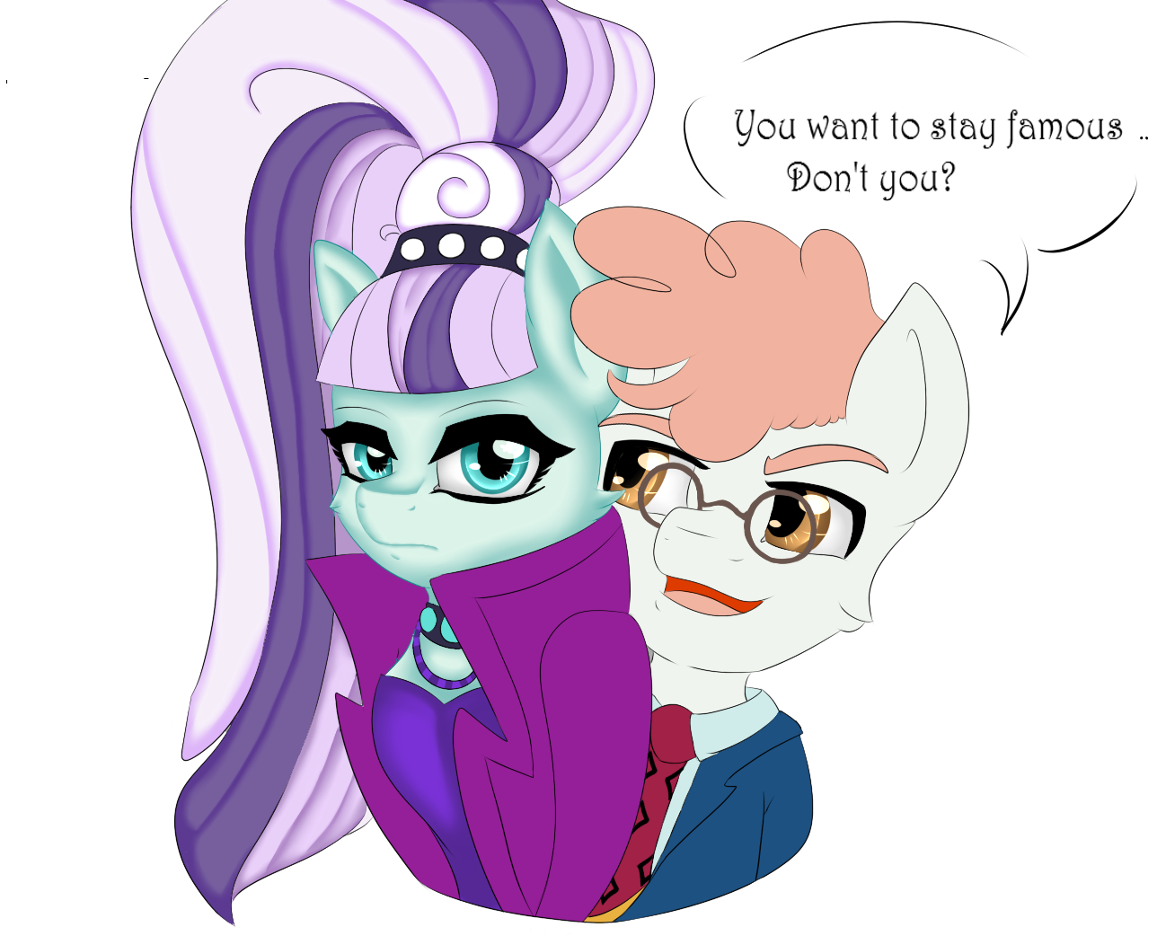 #1538779 - safe, artist:diamondsparkle7, coloratura, svengallop, pony ...