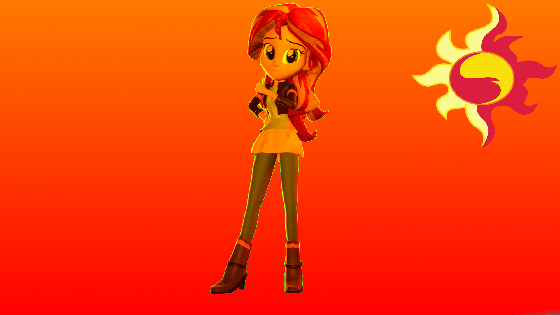 #1526958 - safe, artist:yukirithebluerose, sunset shimmer, equestria ...