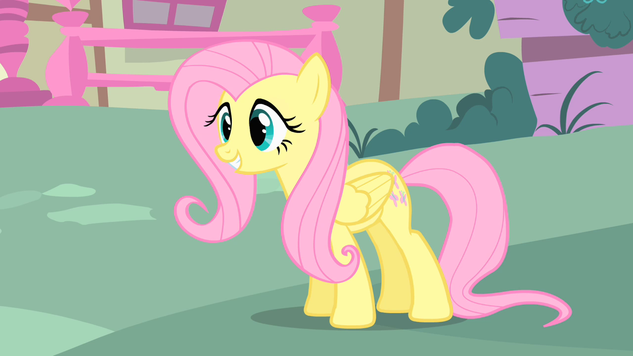 #1637844 - safe, screencap, fluttershy, pony, stare master, female ...