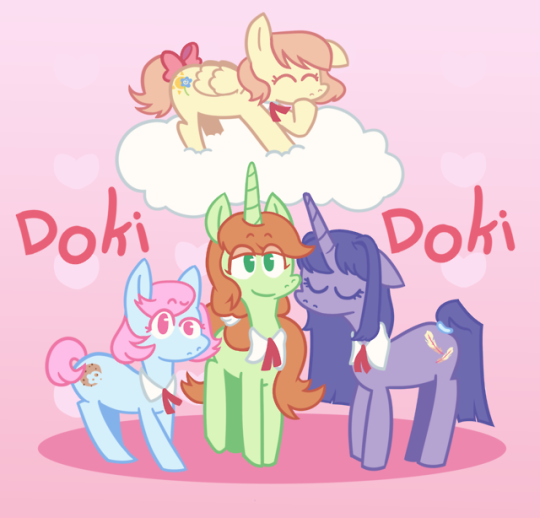 #1641331 - safe, artist:jadesmorot, earth pony, pegasus, pony, unicorn ...