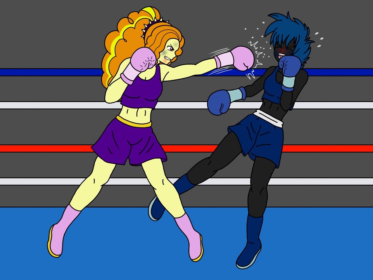 #1623752 - suggestive, artist:linedraweer, adagio dazzle, oc, oc:jinx ...