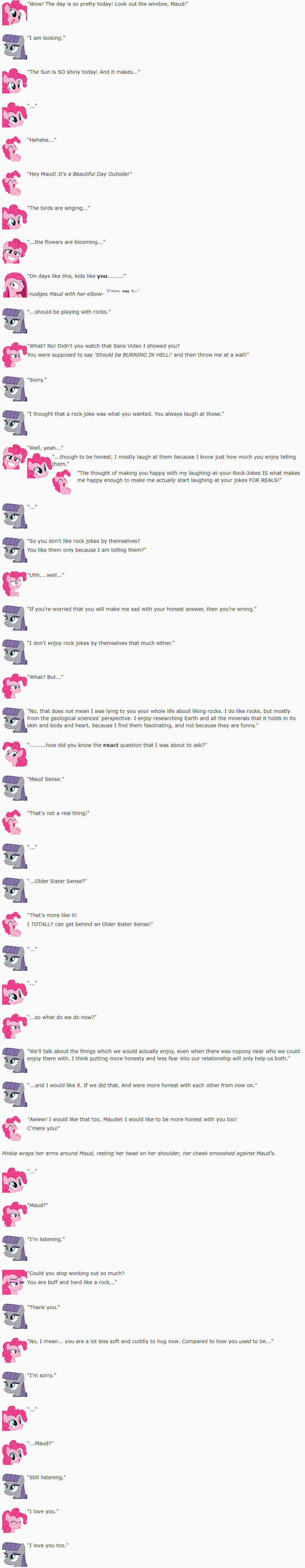 #1854428 - safe, artist:dziadek1990, maud pie, pinkie pie, bird, g4 ...