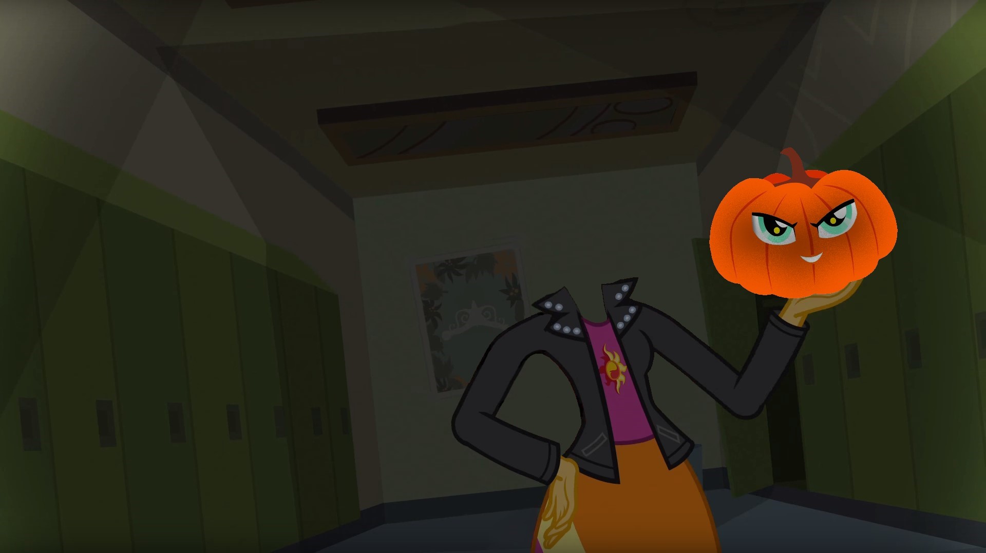 #1859892 - safe, edit, edited screencap, editor:leonidus, screencap, sunset shimmer, equestria ...