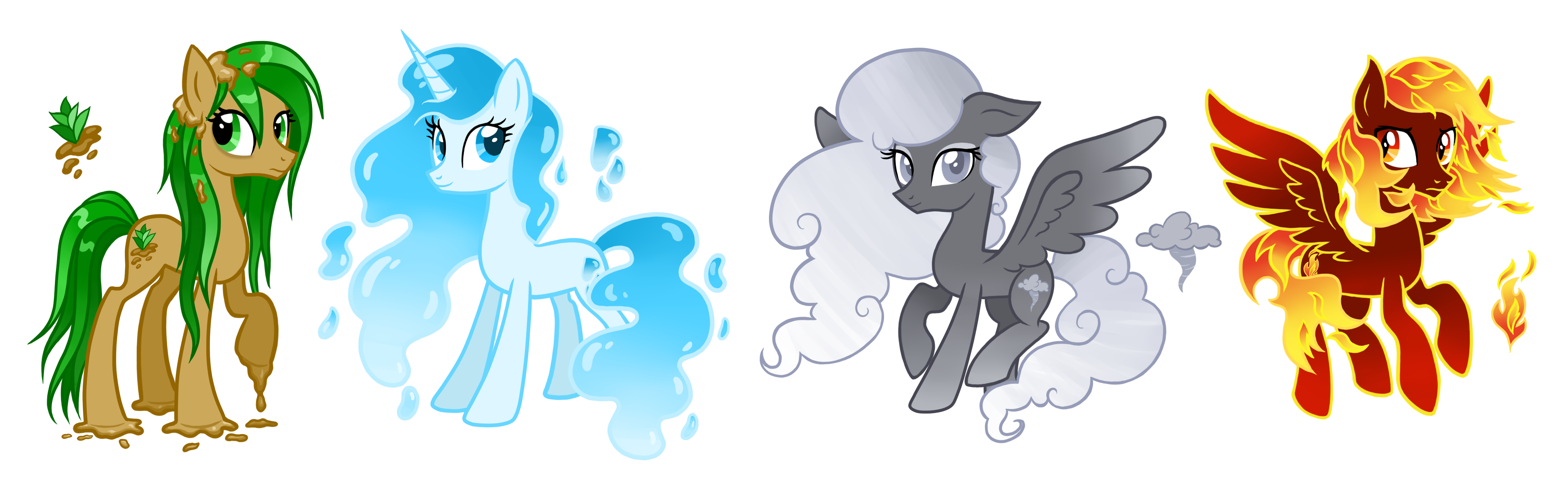 #1845872 - safe, artist:thecheeseburger, oc, oc:aqua, oc:terra, earth ...