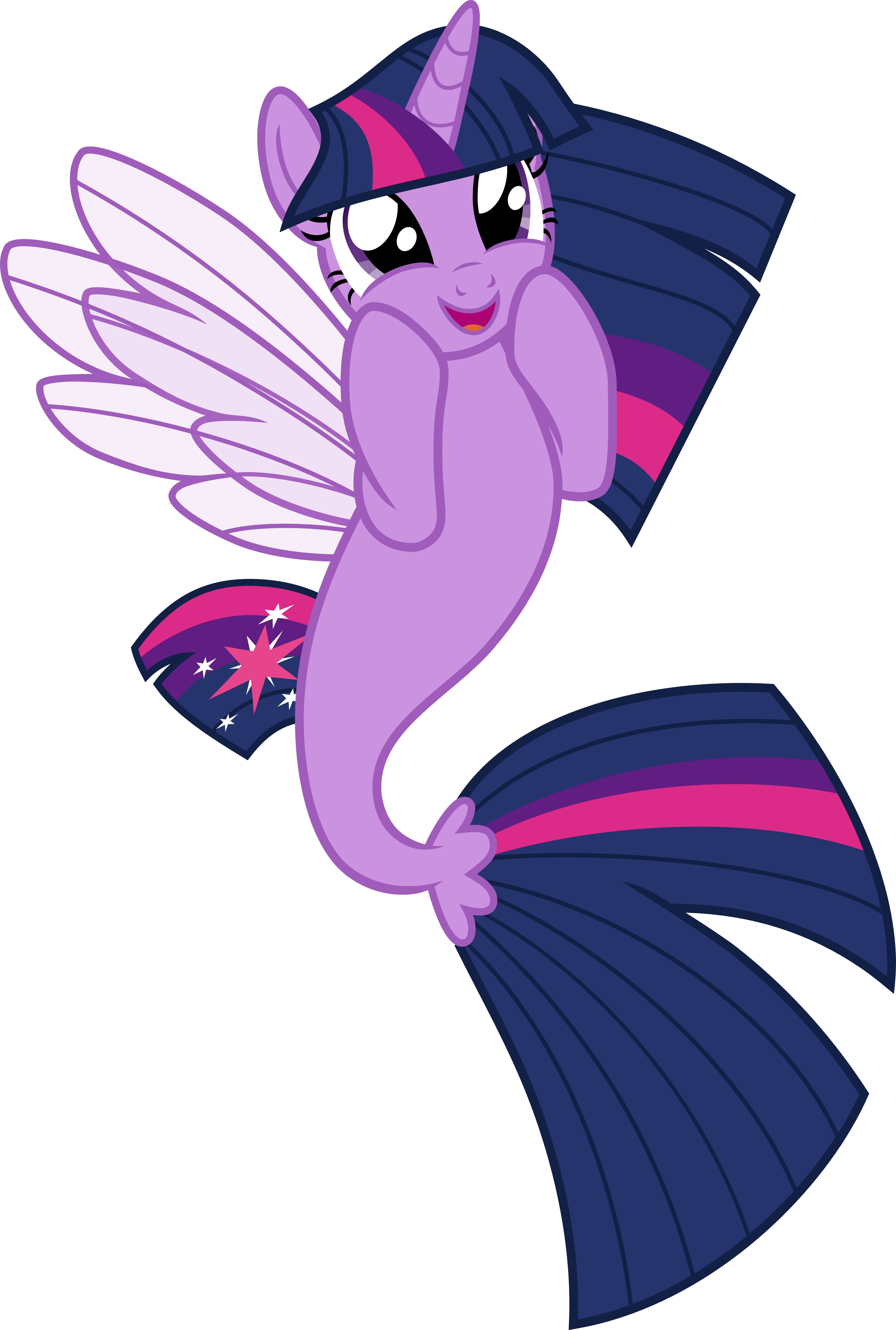 #1861057 - safe, artist:pilot231, twilight sparkle, alicorn, seapony ...