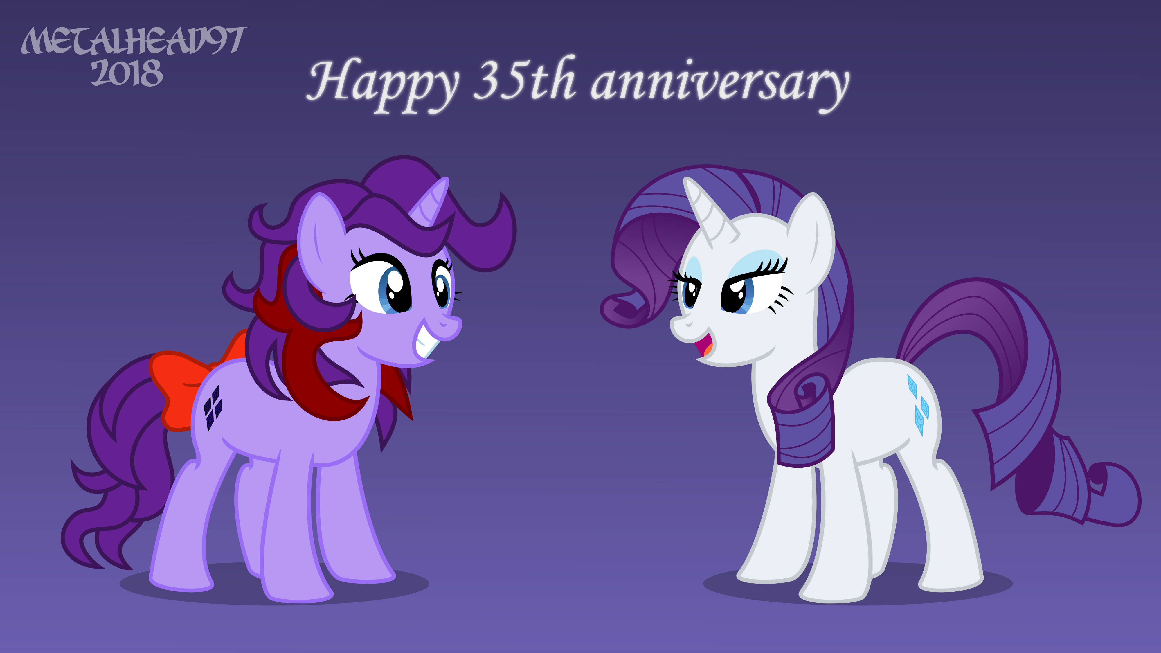#1864975 - safe, artist:metalhead97, rarity, sparkler (g1), g4, 35th ...