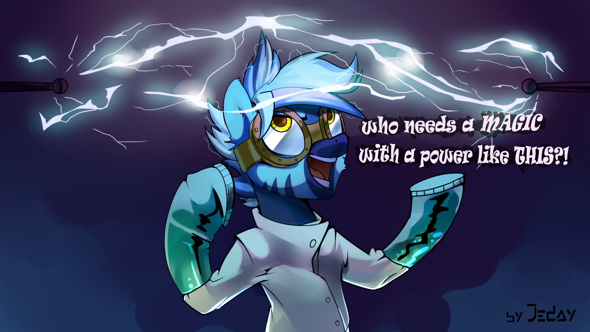 #1865738 - safe, artist:jedayskayvoker, oc, oc:dark straw, hybrid, zony ...