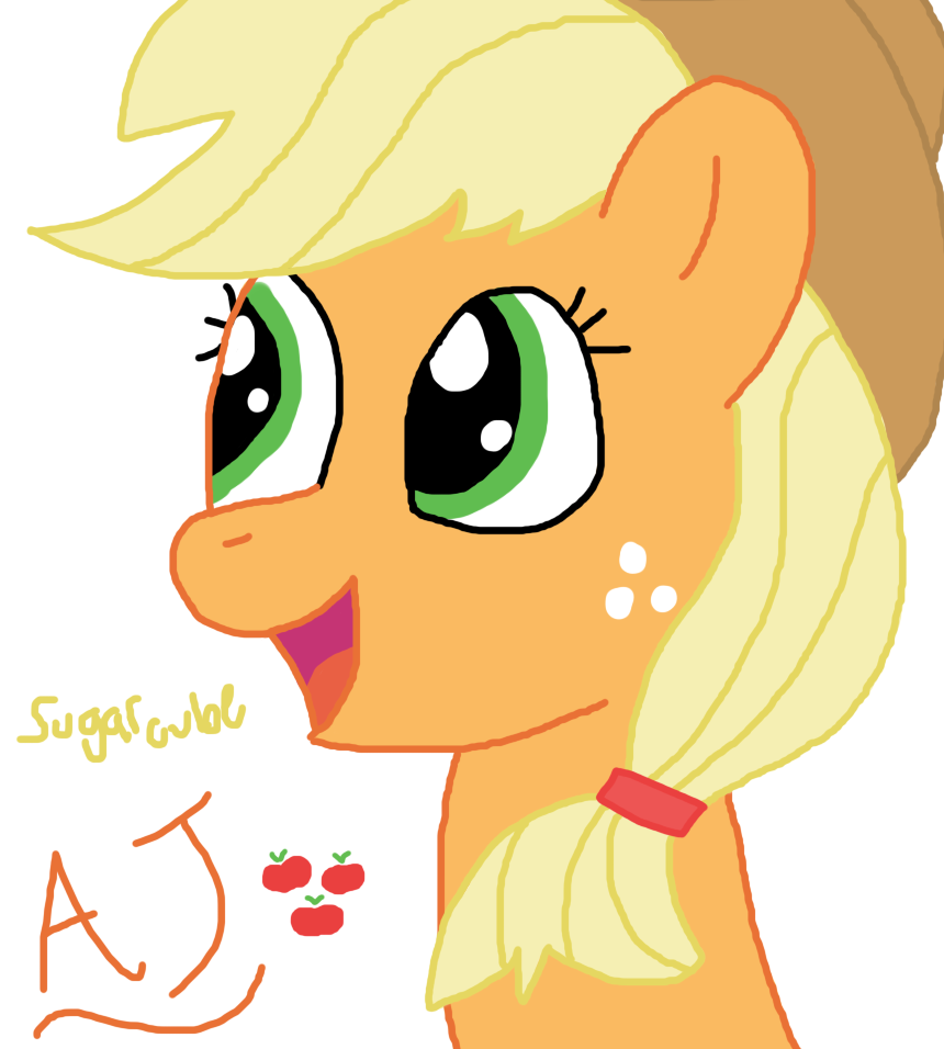 #1868116 - safe, artist:raulixevergreen, applejack, g4, apple ...