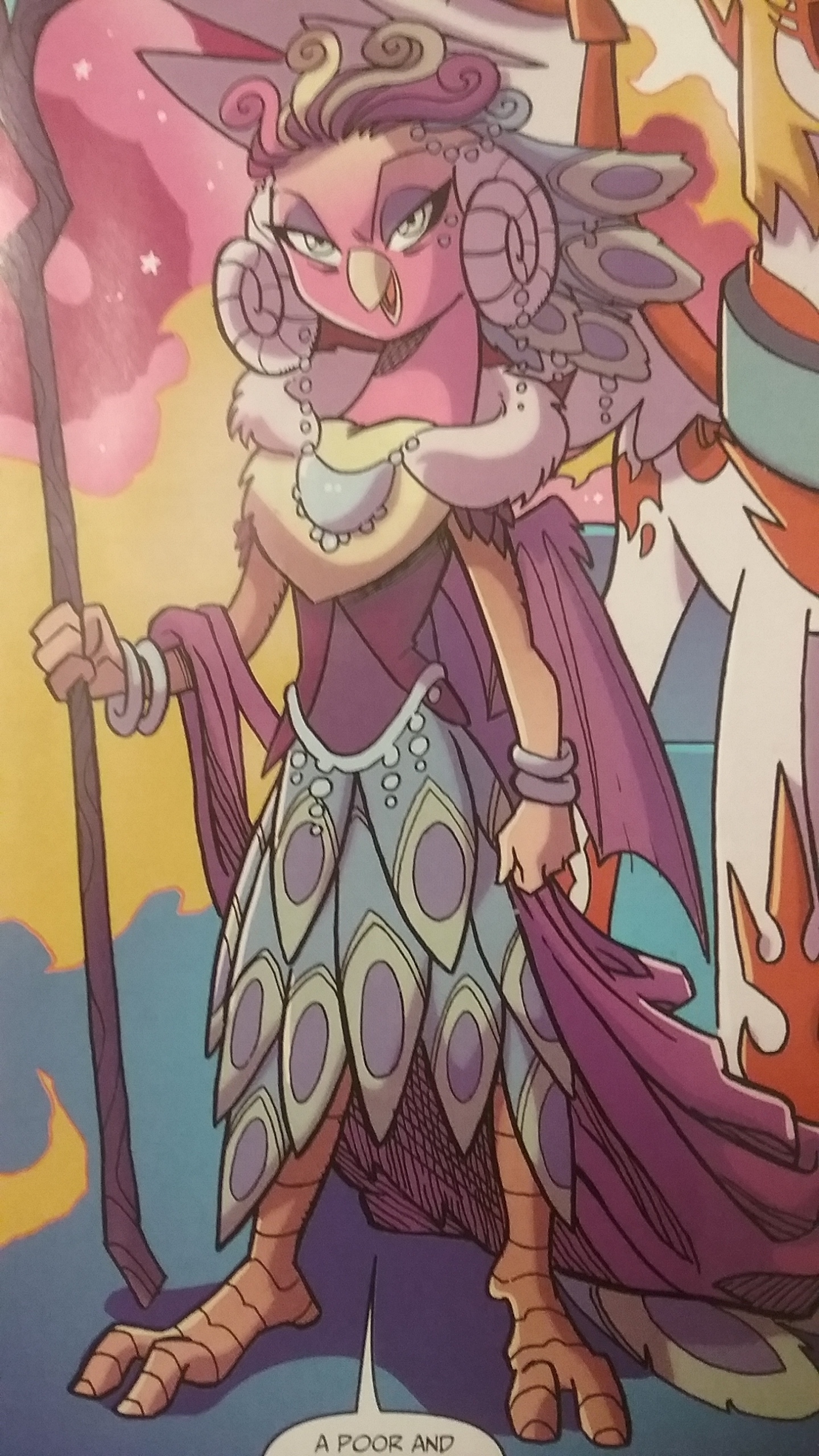 #1868633 - safe, official comic, princess eris, bird, sarimanok, idw ...