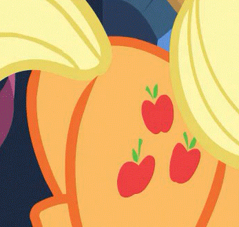 #1868786 - animated, applebutt, applejack, best gift ever, butt, butt only, cropped, cutie mark ...