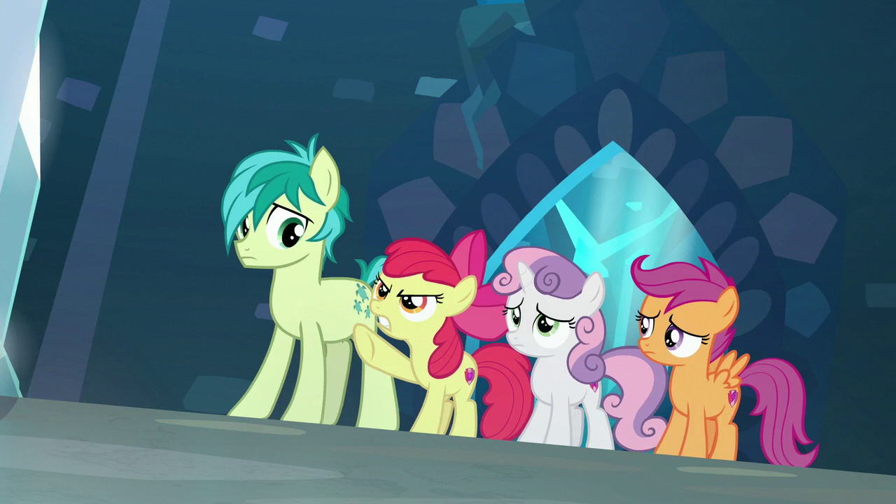 #1870454 - safe, screencap, apple bloom, sandbar, scootaloo, sweetie ...