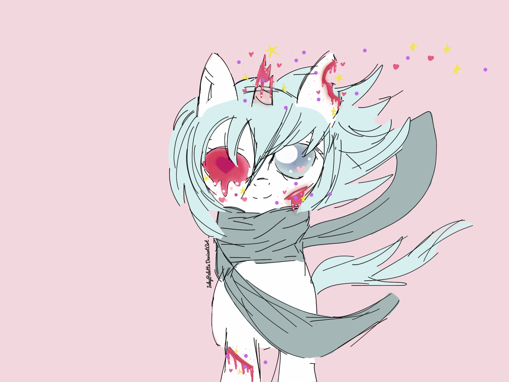 #1849182 - semi-grimdark, artist:inkypalette, oc, oc only, oc:silver ...