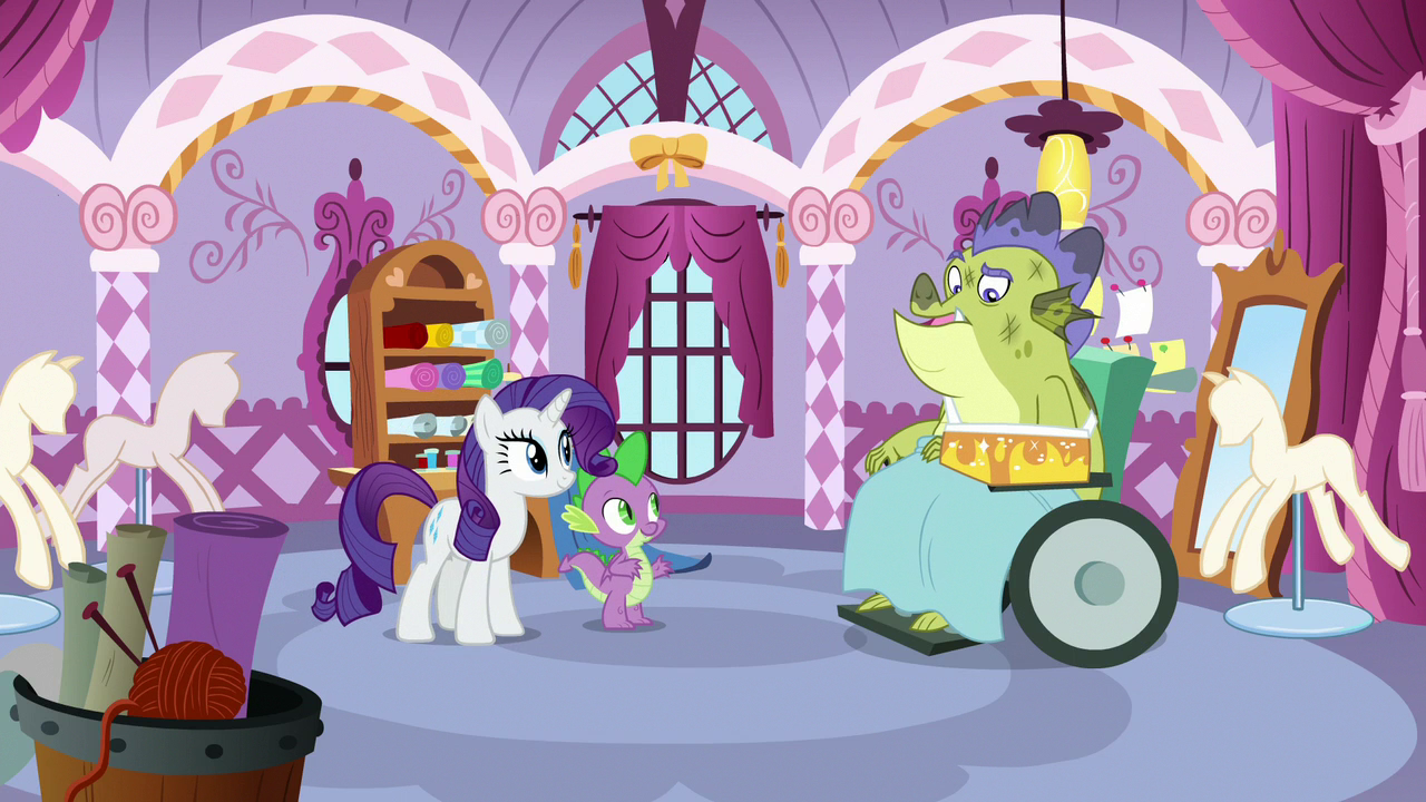 #1852106 - safe, screencap, rarity, sludge (g4), spike, dragon, pony ...