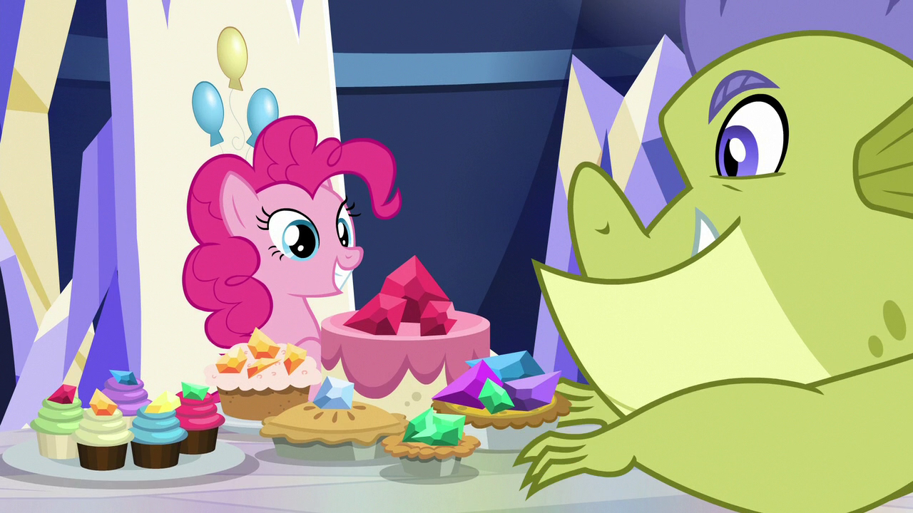 #1852145 - safe, screencap, pinkie pie, sludge (g4), dragon, pony ...