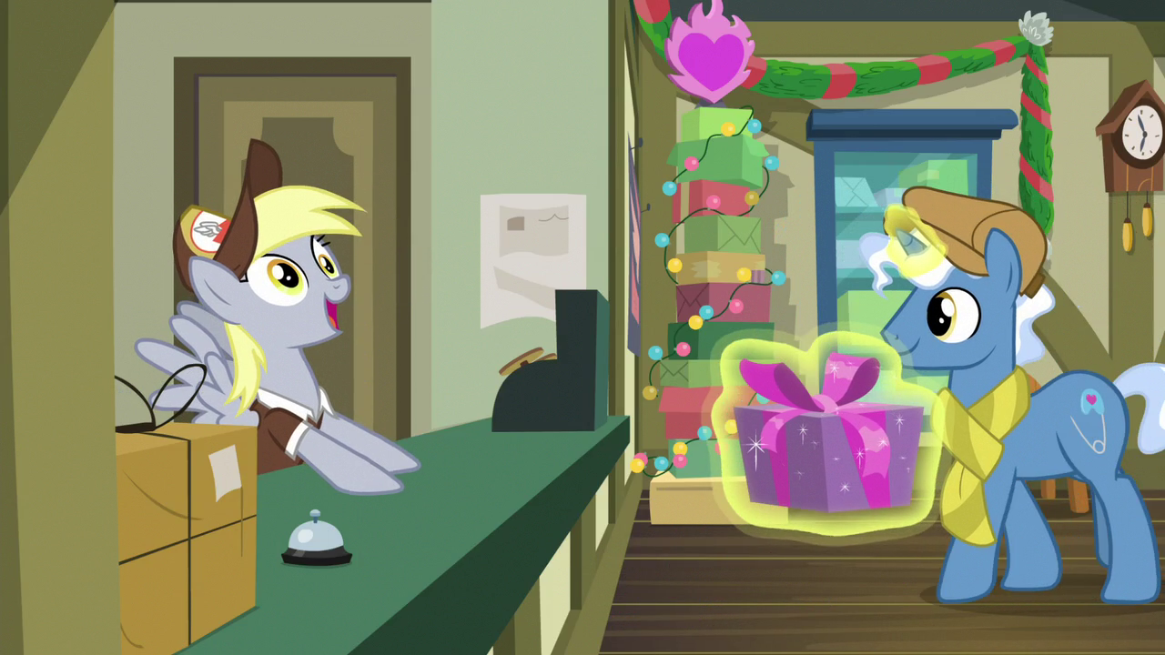 #1890215 - safe, screencap, derpy hooves, pokey pierce, pony, best gift ...