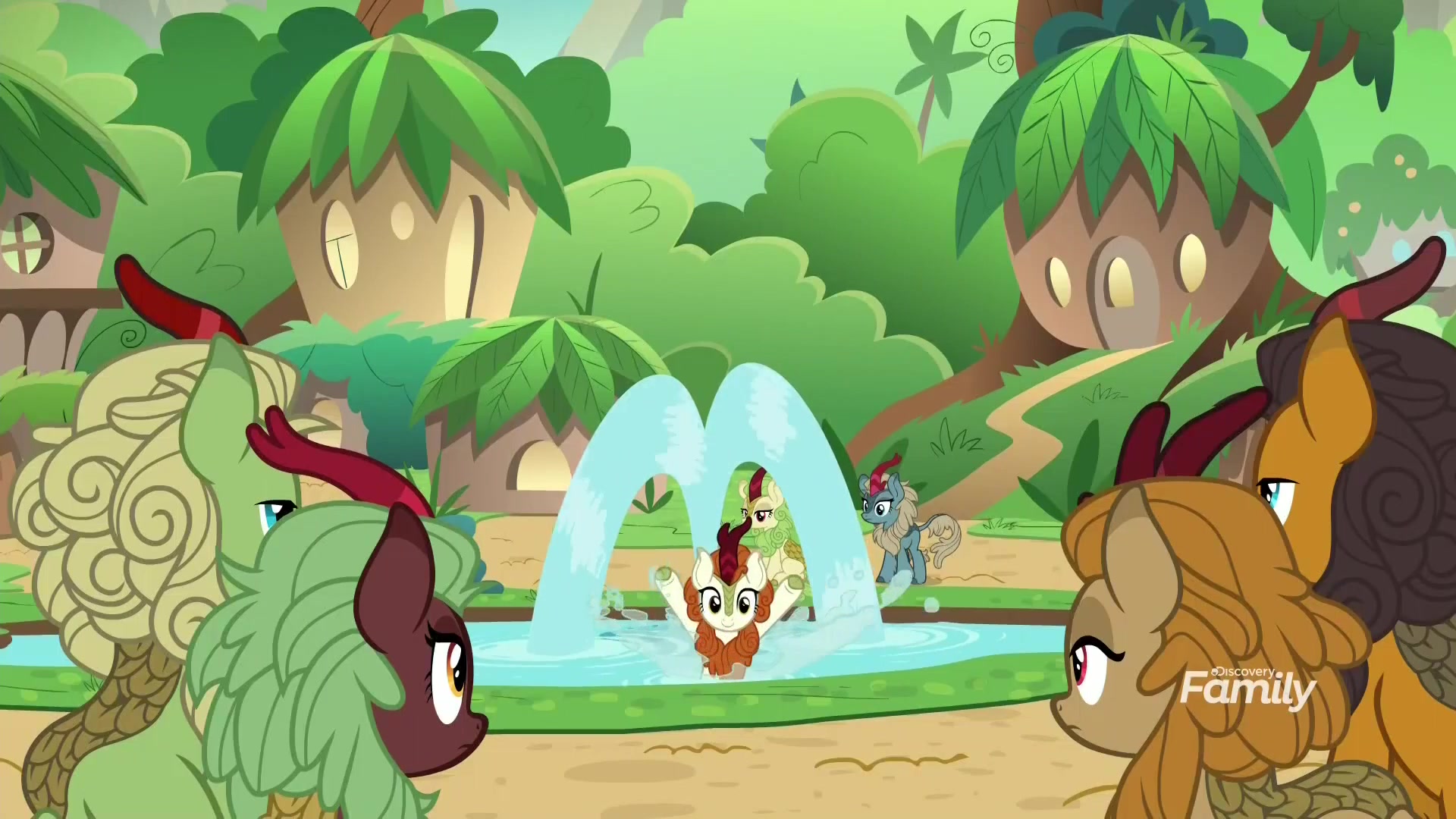 #1874707 - safe, screencap, autumn blaze, cinder glow, fern flare ...