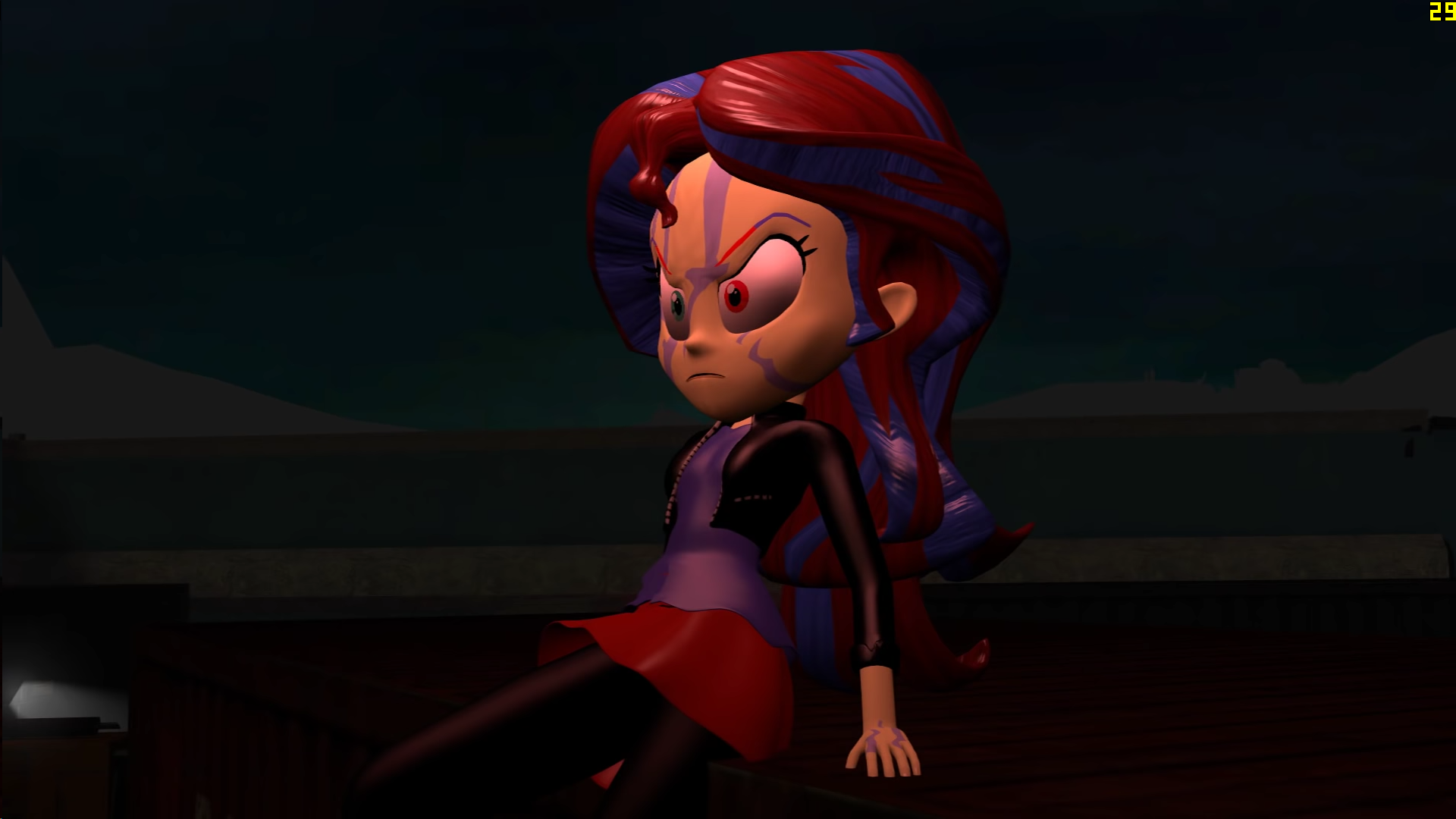 #1876432 - safe, artist:theinvertedshadow, sunset shimmer, elements of ...