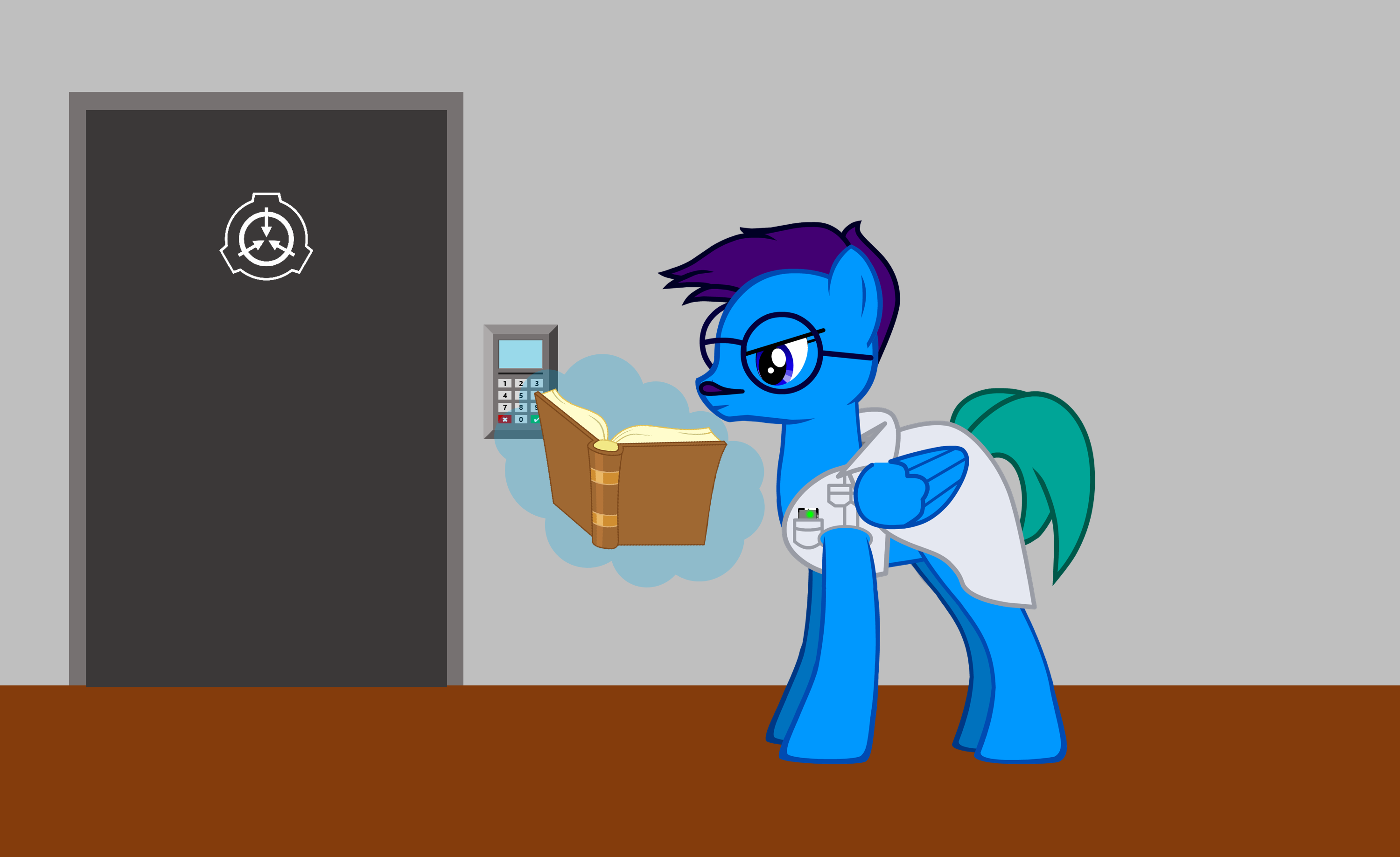 #1904591 - safe, oc, oc:dr.picsell dois, pony, pony creator, clothes ...