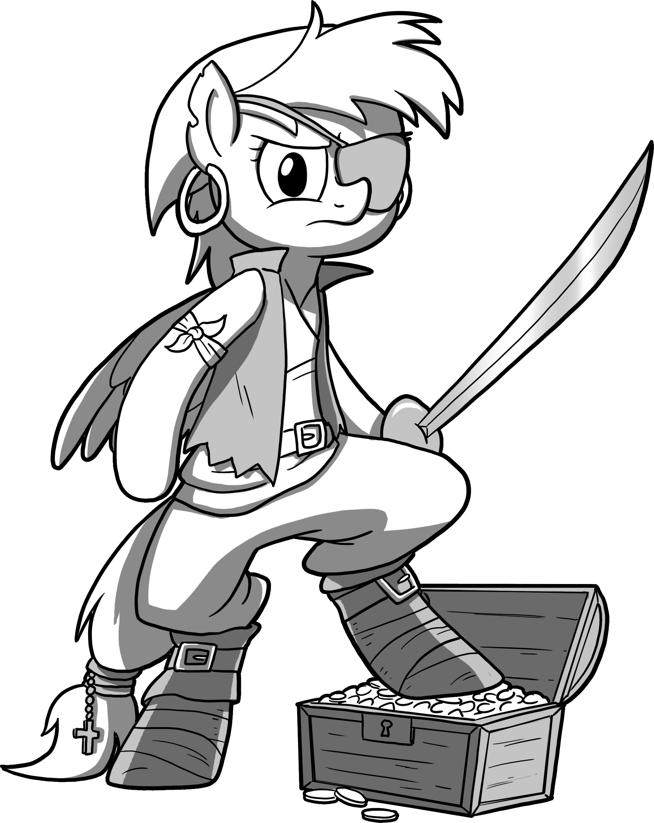 #1905608 - safe, artist:petirep, oc, oc only, pony, buck legacy, belt ...