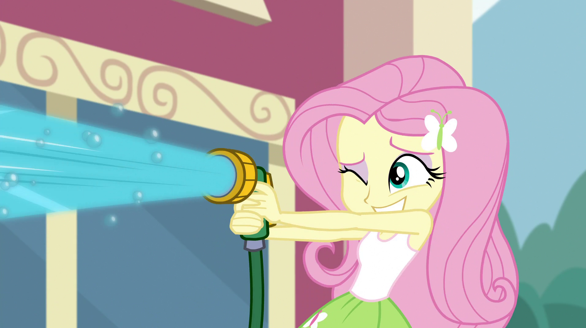 #1916905 - safe, screencap, fluttershy, dance magic, equestria girls ...