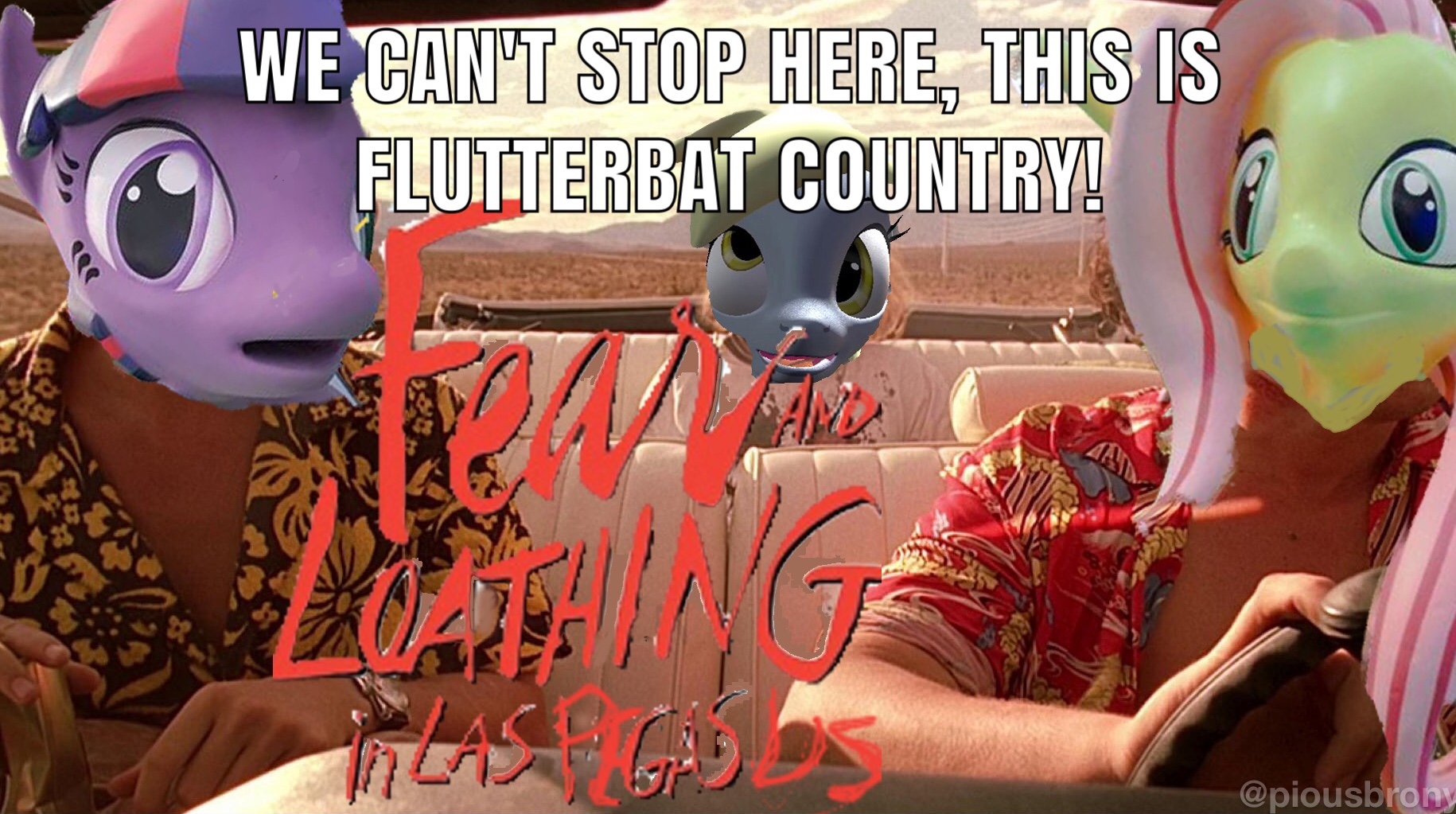 #1919855 - safe, fear and loathing in las vegas, meme, parody - Derpibooru