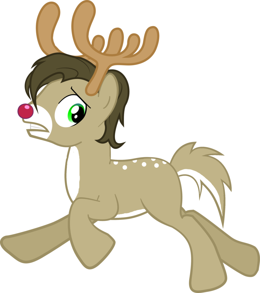 #1899358 - safe, artist:bronybyexception, deer, pony, reindeer, antlers ...