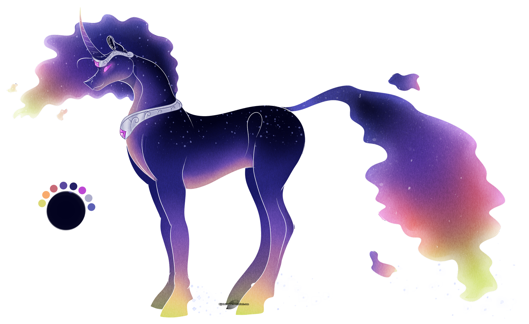 #1656840 - safe, artist:bijutsuyoukai, oc, oc only, pony, ethereal mane ...