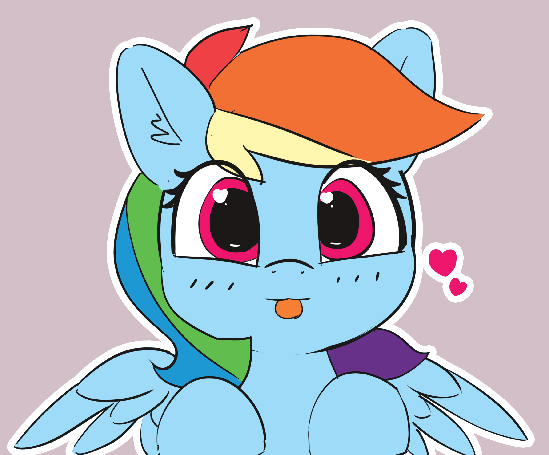Rainbow Blep by Pabbley : r/mylittlepony