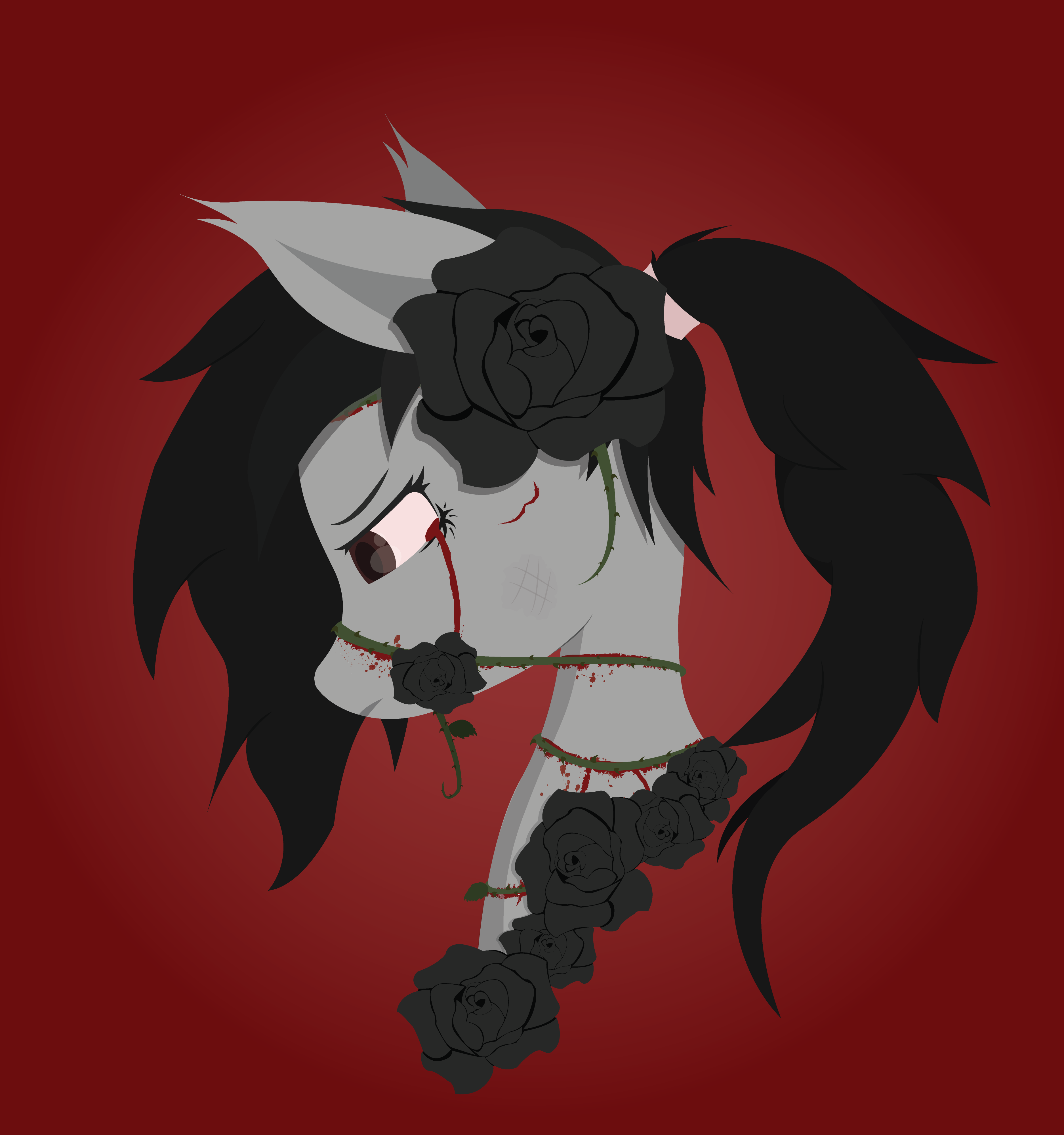 #1666196 - semi-grimdark, artist:aethercode00, oc, oc only, oc:quinn ...