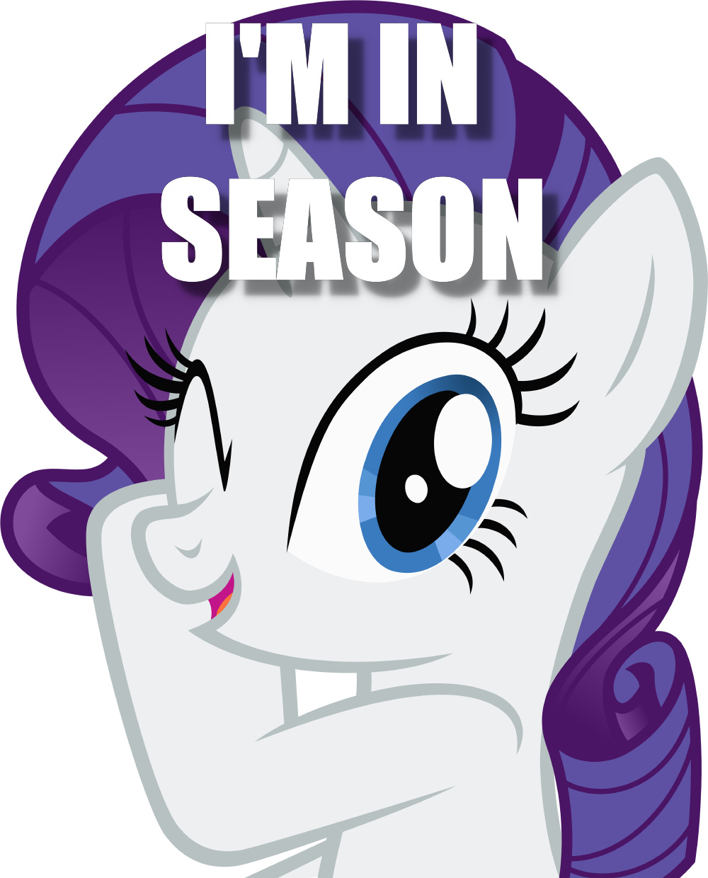 #1647572 - suggestive, rarity, pony, estrus, female, image macro ...