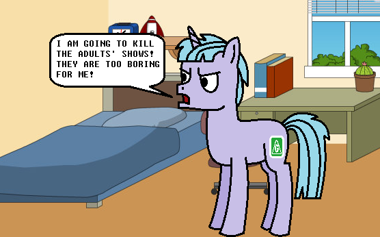 #1670043 - safe, oc, oc:baby show, bed, book, goanimate, parody, parody ...