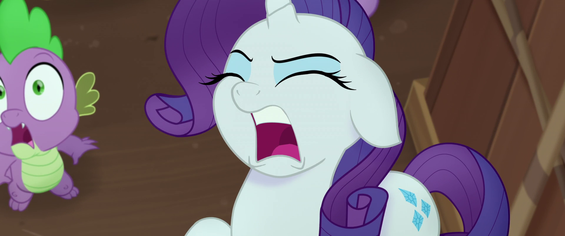 #1688427 - safe, screencap, rarity, spike, dragon, pony, unicorn, my ...