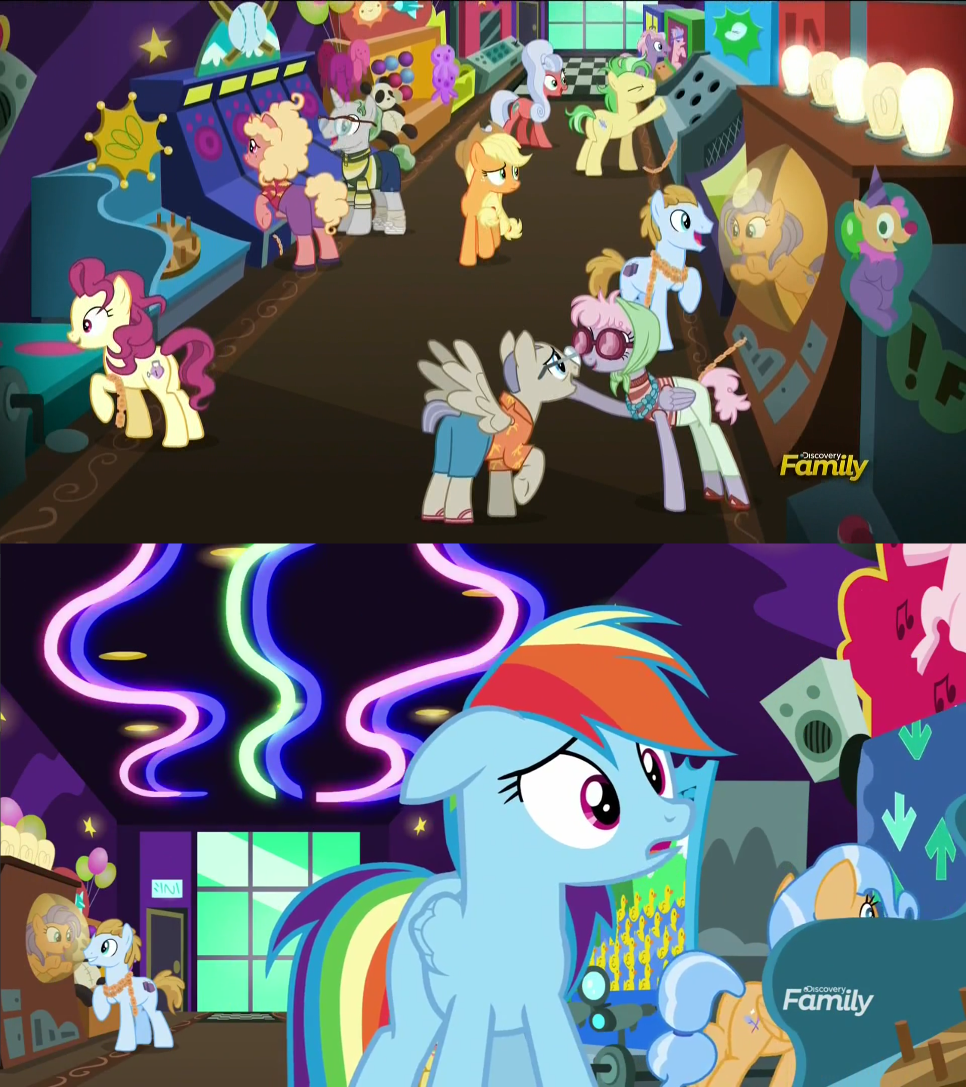 #1708073 - safe, screencap, applejack, dusty swift, frying pan (g4 ...