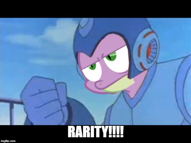 #1709297 - safe, edit, spike, mega man (series), meme - Derpibooru