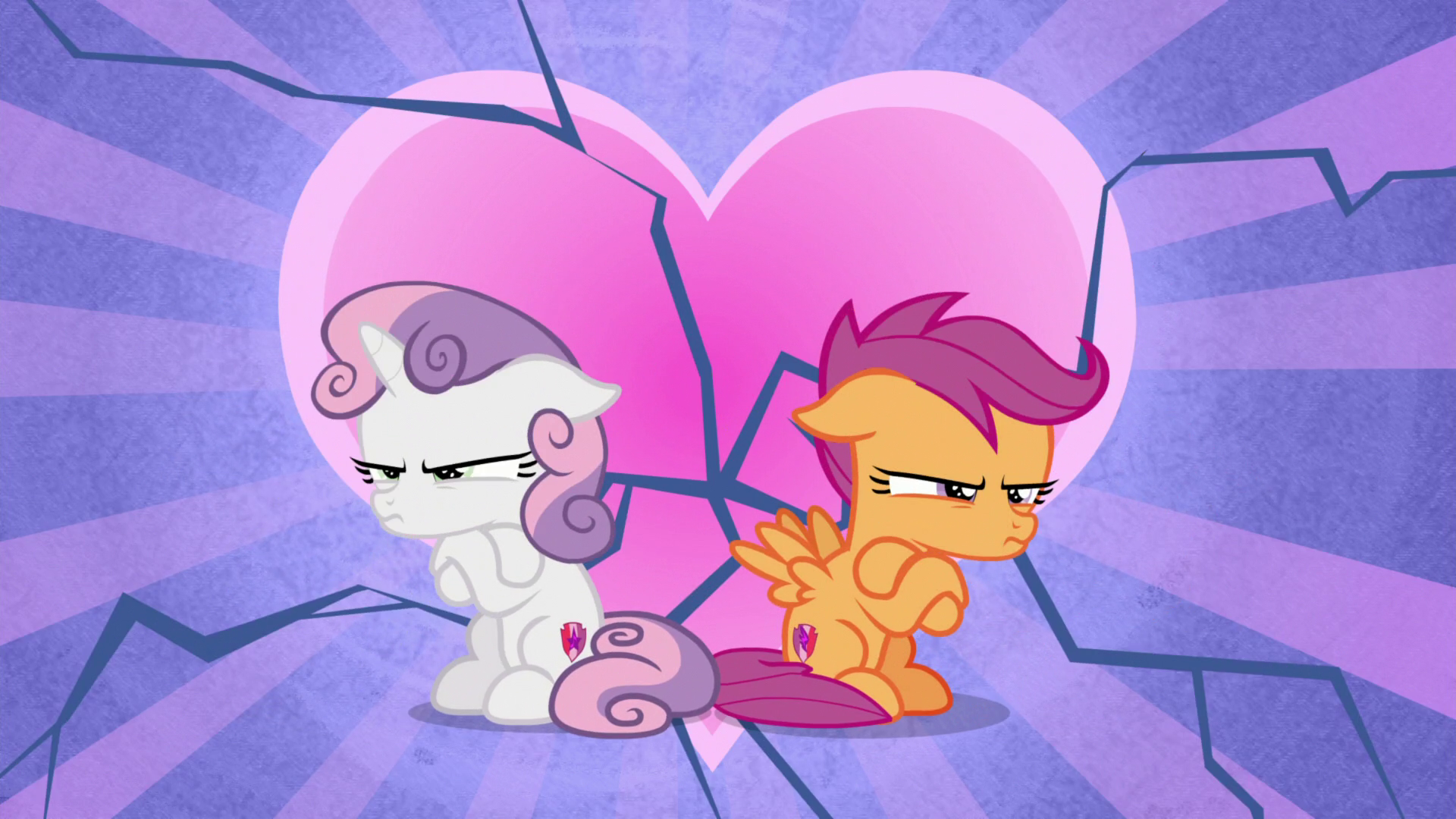 #1716647 - safe, screencap, scootaloo, sweetie belle, pegasus, pony ...