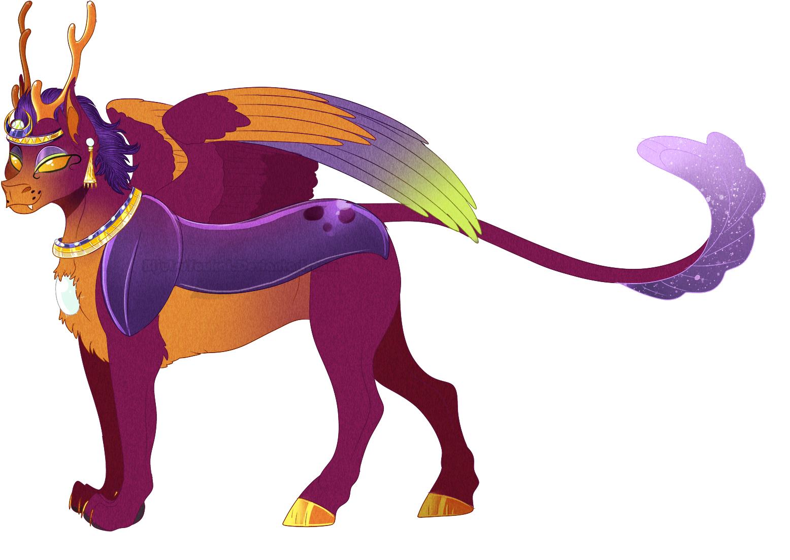 #1729160 - safe, artist:bijutsuyoukai, oc, oc only, hybrid ...