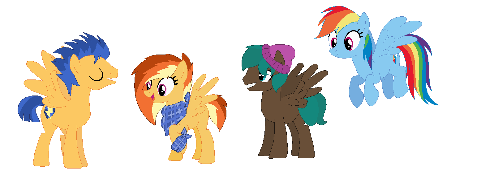 #1731270 - safe, artist:ur4niumpineapple, flash sentry, rainbow dash ...