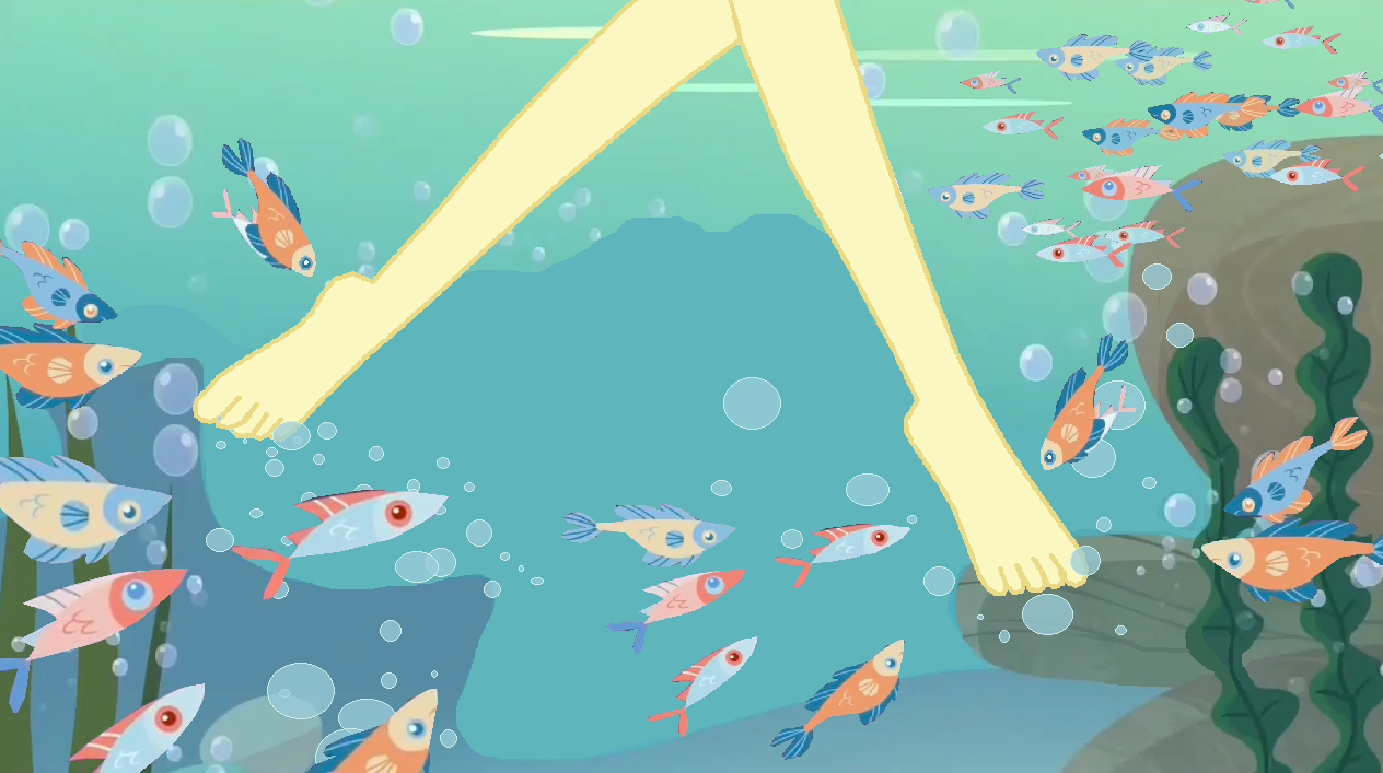 #1732084 - suggestive, artist:php43, edit, fluttershy, fish, equestria ...