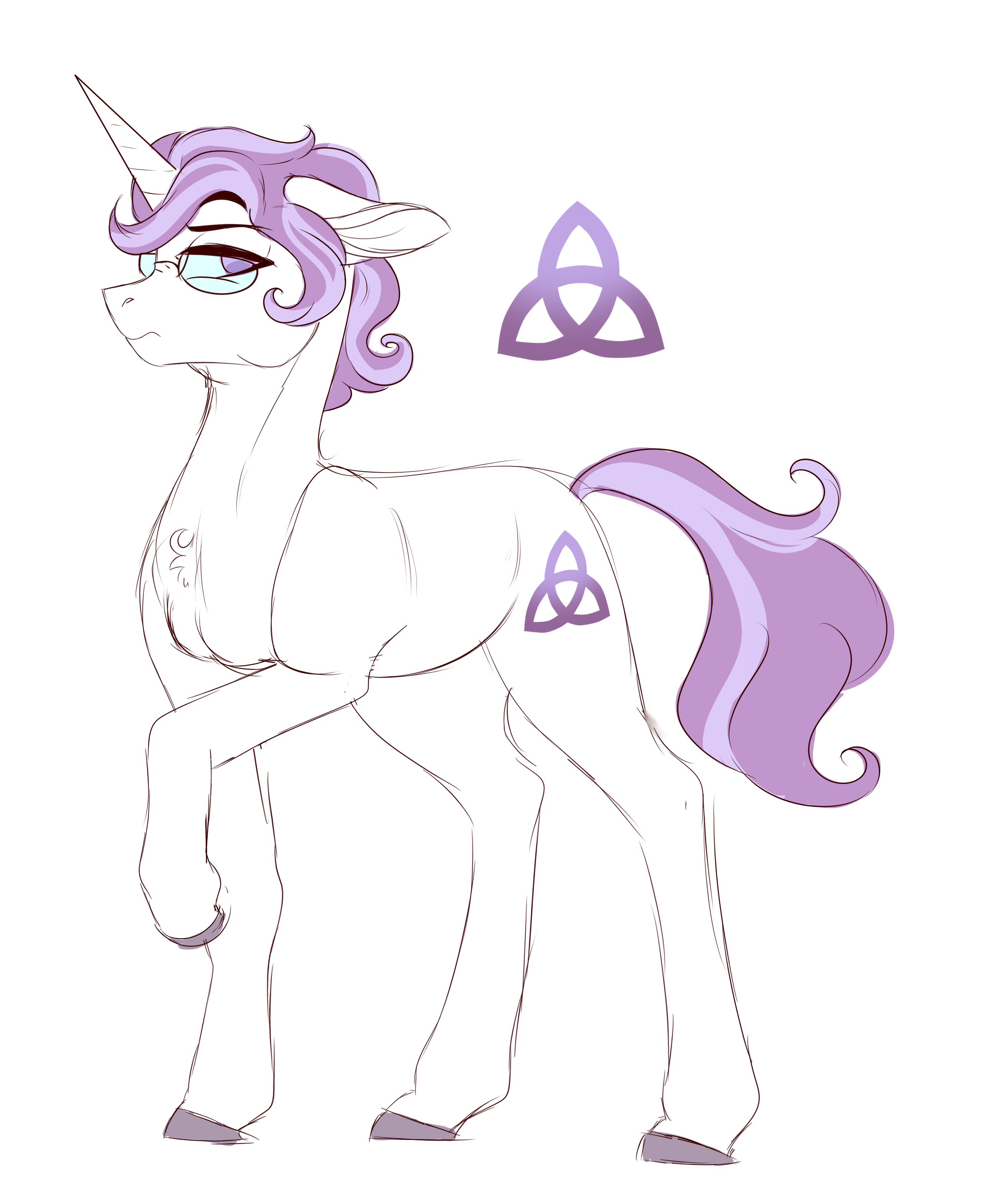 #1736356 - safe, artist:anyatrix, oc, oc only, oc:lavender trinity, pony, unicorn, glasses, high ...